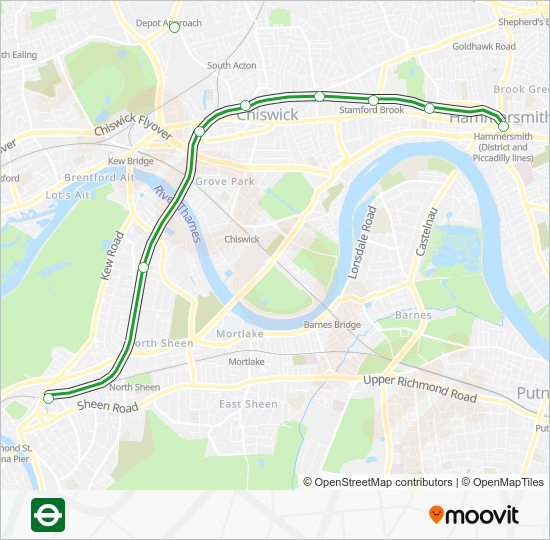 DISTRICT Route: Schedules, Stops & Maps - Hammersmith (Updated)