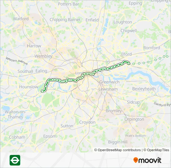 DISTRICT Route: Schedules, Stops & Maps - Richmond (Updated)