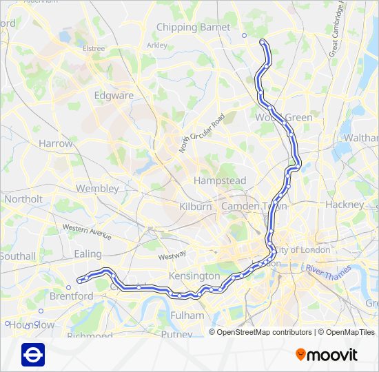 piccadilly Route: Schedules, Stops & Maps - Cockfosters - Heathrow ...