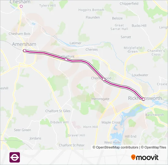 METROPOLITAN Route: Schedules, Stops & Maps - Aldgate - Amersham (Updated)