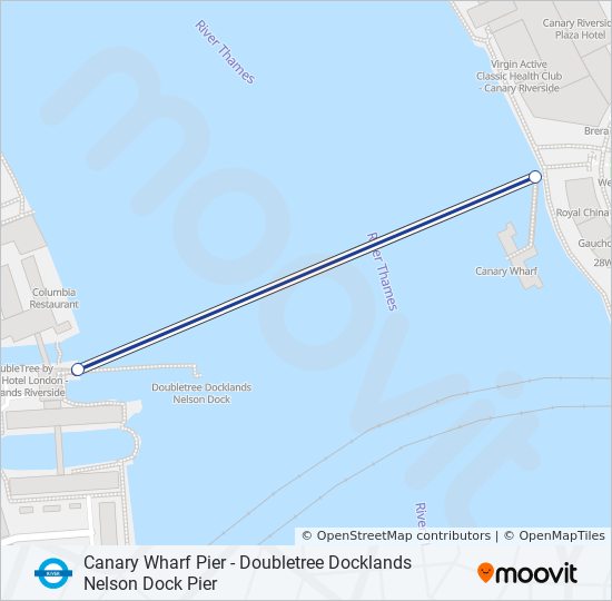 rb4 Route: Schedules, Stops & Maps - Doubletree Docklands Nelson Dock ...