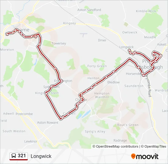 321 Route: Schedules, Stops & Maps - Longwick (Updated)