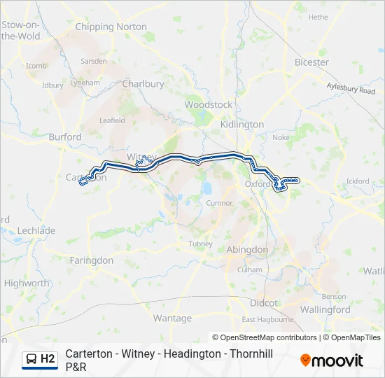 H2 Route: Schedules, Stops & Maps - Carterton (Updated)