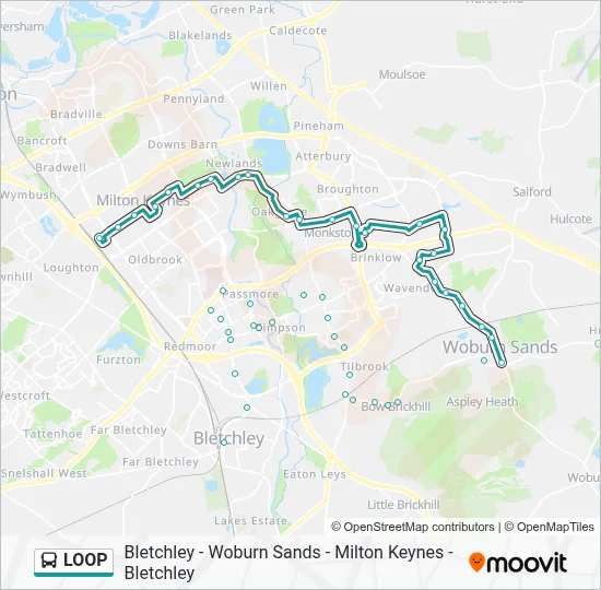 LOOP Route: Schedules, Stops & Maps - Central Milton Keynes (Updated)