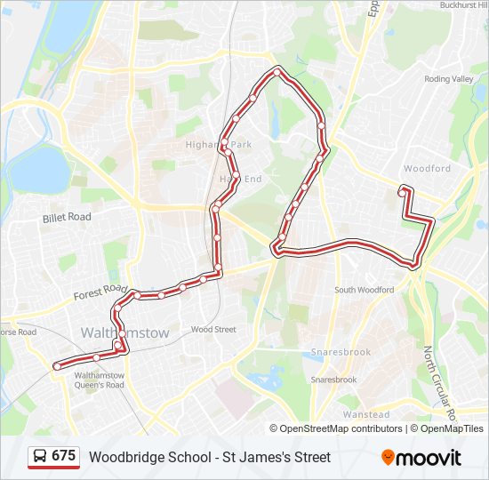 675 Route: Schedules, Stops & Maps - St James's Street (Updated)