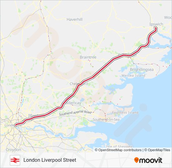 greater anglia Route: Schedules, Stops & Maps - London Liverpool Street ...