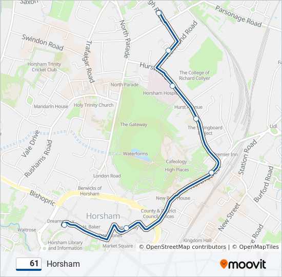 61 Route: Schedules, Stops & Maps - Horsham (Updated)