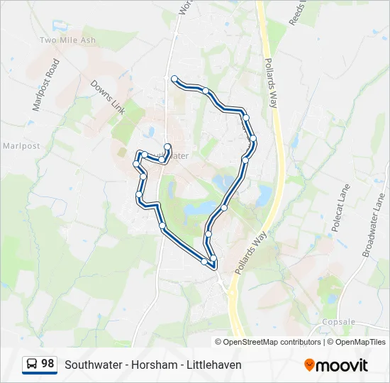 98 Route: Schedules, Stops & Maps - Southwater (Updated)