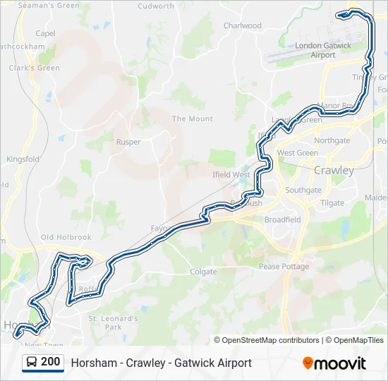 200 Route: Schedules, Stops & Maps - Horsham (Updated)