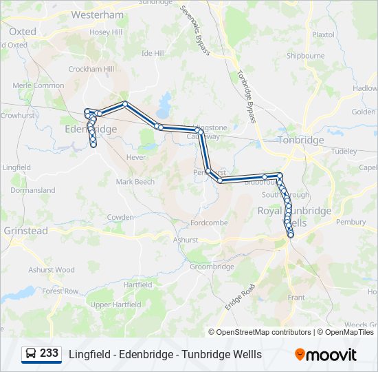 233 Route: Schedules, Stops & Maps - Edenbridge (Updated)