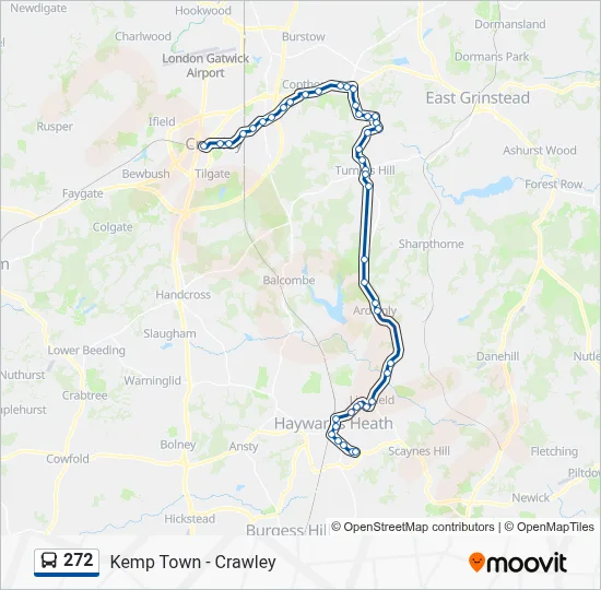 272 Route: Schedules, Stops & Maps - Haywards Heath (Updated)