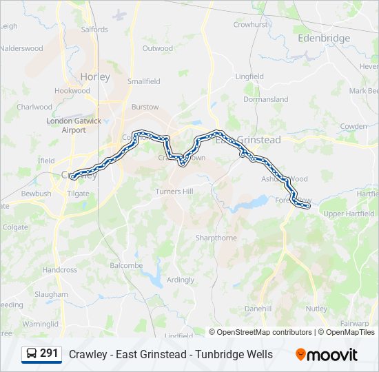 291 Route: Schedules, Stops & Maps - Forest Row (Updated)