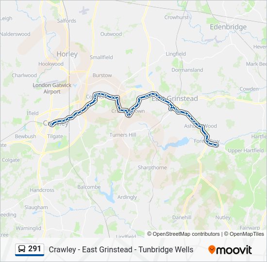 291 Route: Schedules, Stops & Maps - Forest Row (Updated)