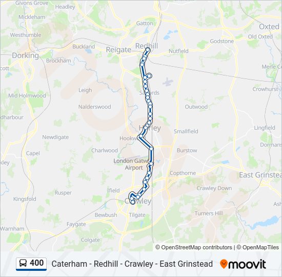 400 Route: Schedules, Stops & Maps - Crawley (Updated)