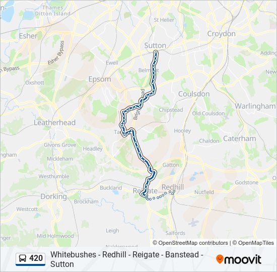 420 Route: Schedules, Stops & Maps - Sutton (Updated)