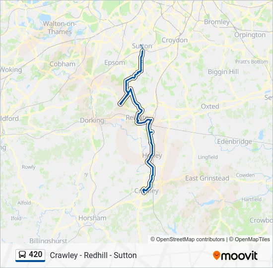 420 Route: Schedules, Stops & Maps - Crawley (Updated)