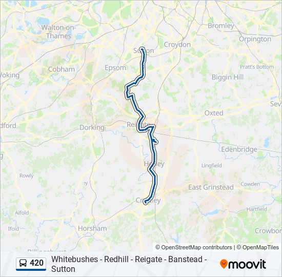 420 Route: Schedules, Stops & Maps - Crawley (Updated)