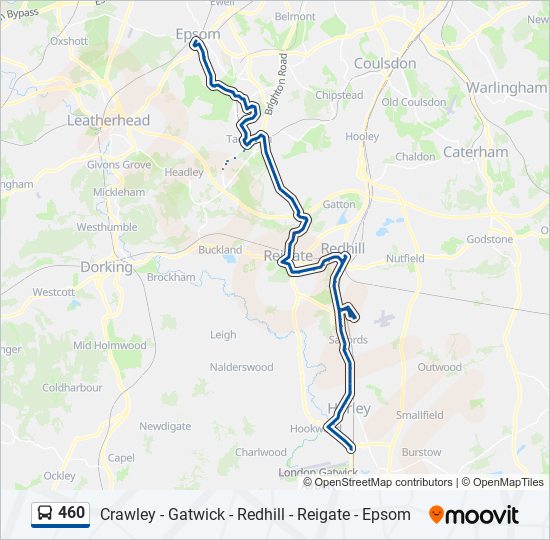460 Route: Schedules, Stops & Maps - Epsom (Updated)