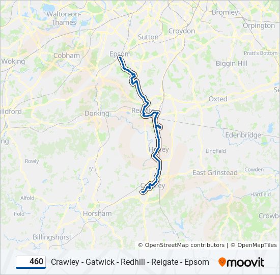 460 Route: Schedules, Stops & Maps - Gossops Green (Updated)