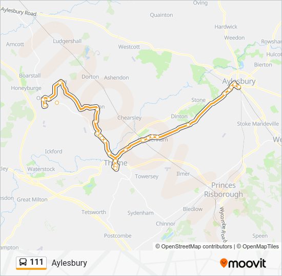 111 Route: Schedules, Stops & Maps - Aylesbury (Updated)