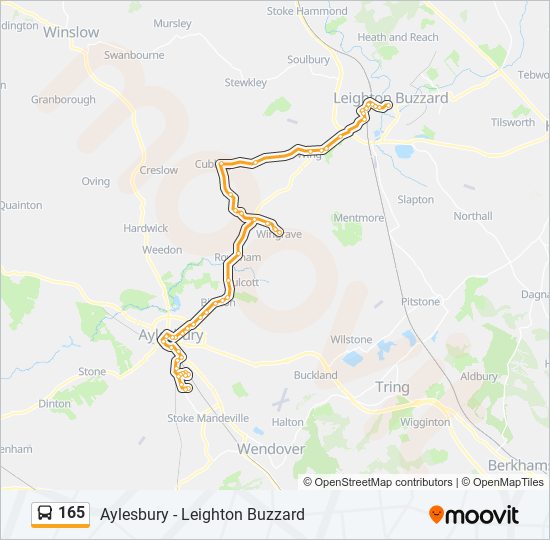 165 Route: Schedules, Stops & Maps - Aylesbury (Updated)
