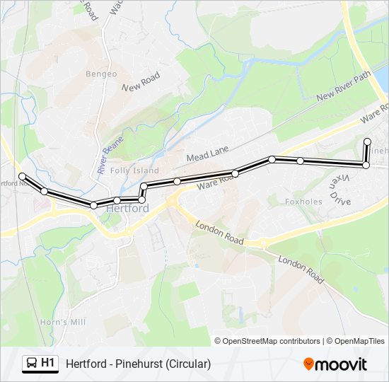 h1 Route: Schedules, Stops & Maps - Pinehurst (Updated)
