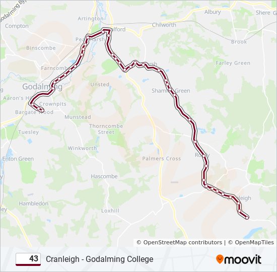 43 Route: Schedules, Stops & Maps - Holloway Hill (Updated)
