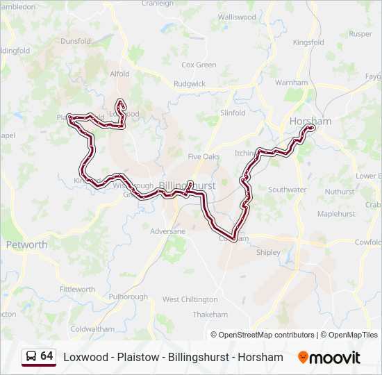 64 Route: Schedules, Stops & Maps - Horsham (Updated)