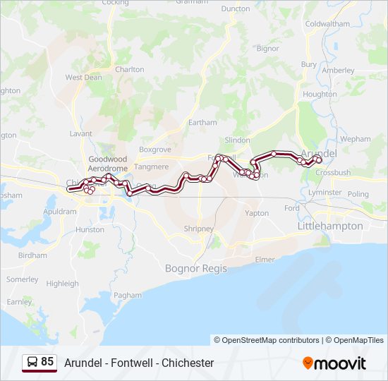85 Route: Schedules, Stops & Maps - Chichester (Updated)