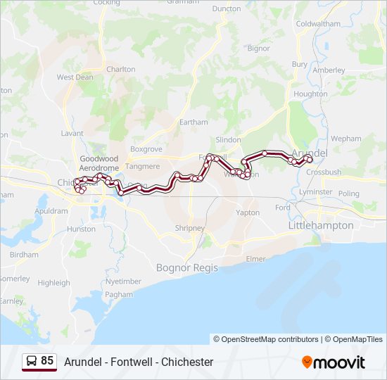 85 Route: Schedules, Stops & Maps - Chichester (Updated)