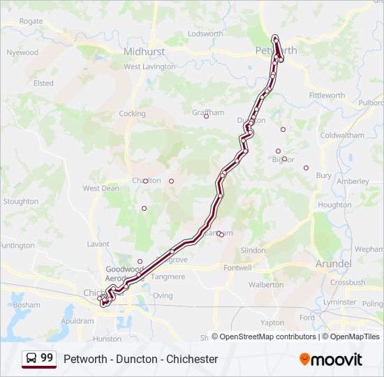 99 Route: Schedules, Stops & Maps - Chichester (Updated)