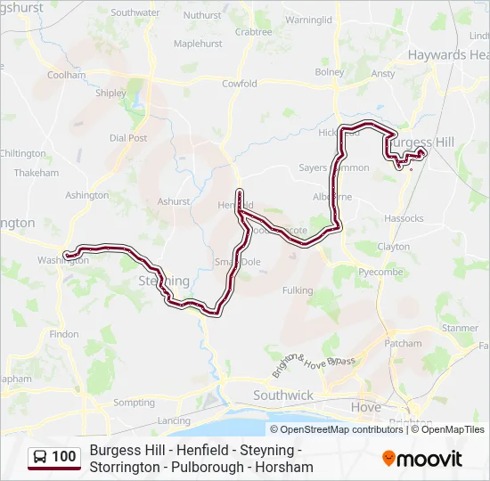 100 Route: Schedules, Stops & Maps - Washington (Updated)