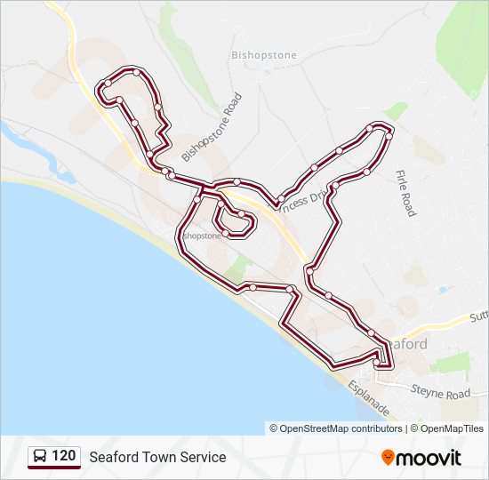 120 Route: Schedules, Stops & Maps - Seaford (Updated)