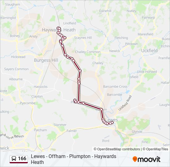 166 Route: Schedules, Stops & Maps - Lewes (Updated)