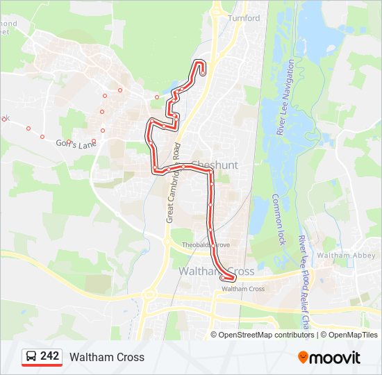 242 Route: Schedules, Stops & Maps - Waltham Cross (Updated)