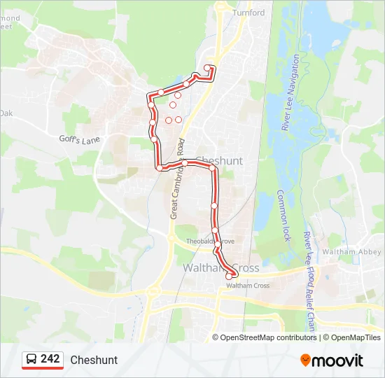 242 Route: Schedules, Stops & Maps - Cheshunt (Updated)