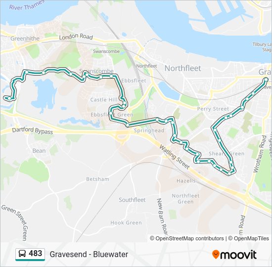 483 Route: Schedules, Stops & Maps - Bluewater (Updated)