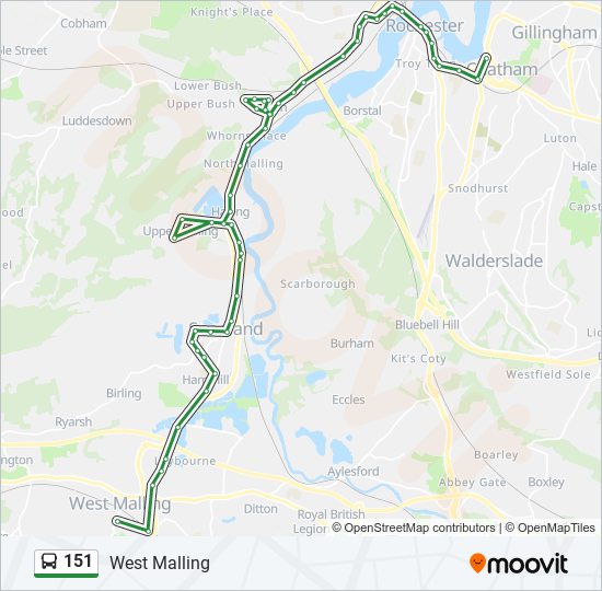 151 Route: Schedules, Stops & Maps - West Malling (Updated)