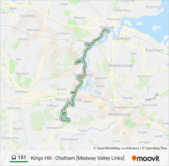 151 Route: Schedules, Stops & Maps - Strood (Updated)