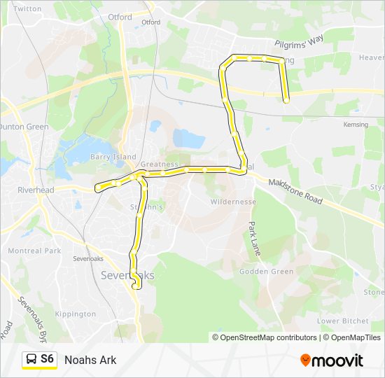 S6 Route: Schedules, Stops & Maps - Noahs Ark (Updated)
