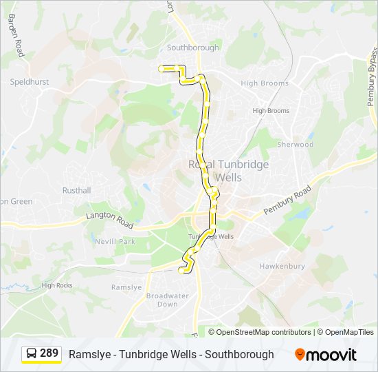 289 Route: Schedules, Stops & Maps - Showfields (Updated)