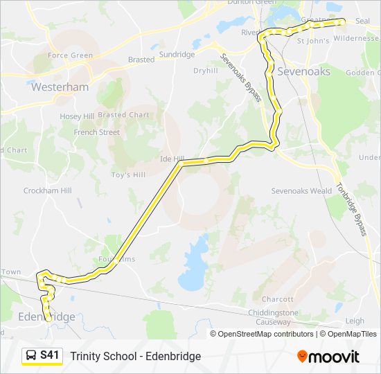 S41 Route: Schedules, Stops & Maps - Edenbridge (Updated)