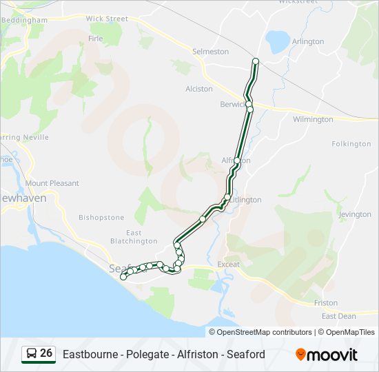 26 Route: Schedules, Stops & Maps - Berwick (Updated)