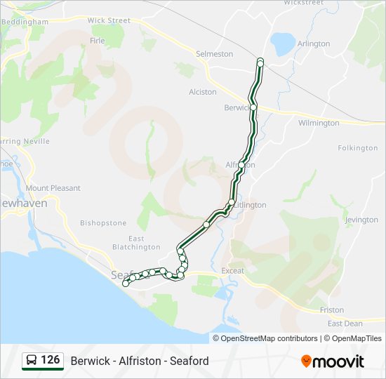 126 Route: Schedules, Stops & Maps - Berwick (Updated)