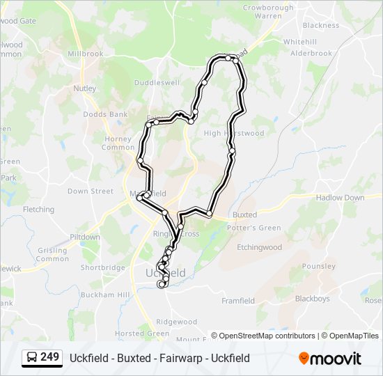 249 Route: Schedules, Stops & Maps - Uckfield (Updated)
