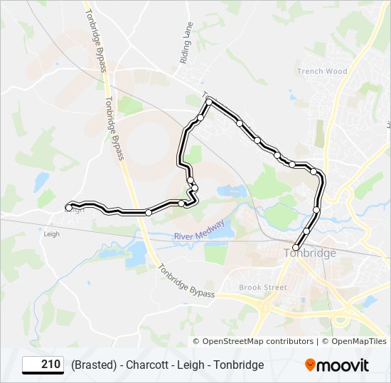 210 Route: Schedules, Stops & Maps - Leigh (Updated)
