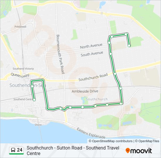 24 Route: Schedules, Stops & Maps - Southend-On-Sea (Updated)