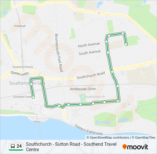 24 Route: Schedules, Stops & Maps - Southend-On-Sea (Updated)