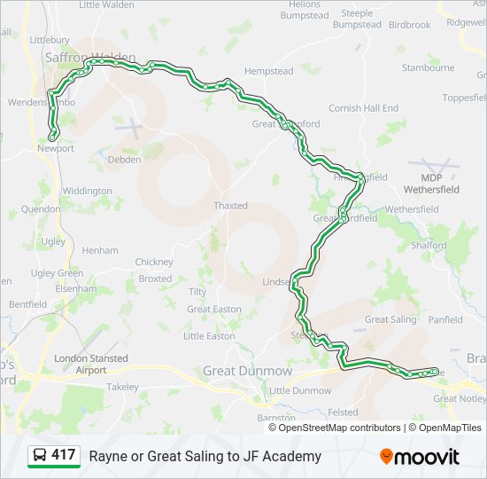 417 Route: Schedules, Stops & Maps - Rayne (Updated)