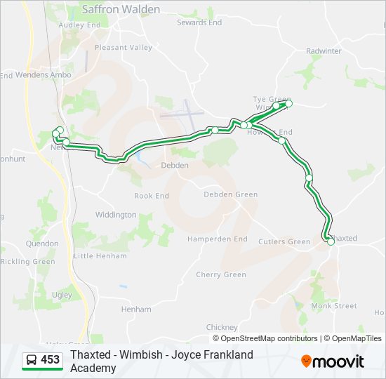 453 Route: Schedules, Stops & Maps - Newport (Updated)